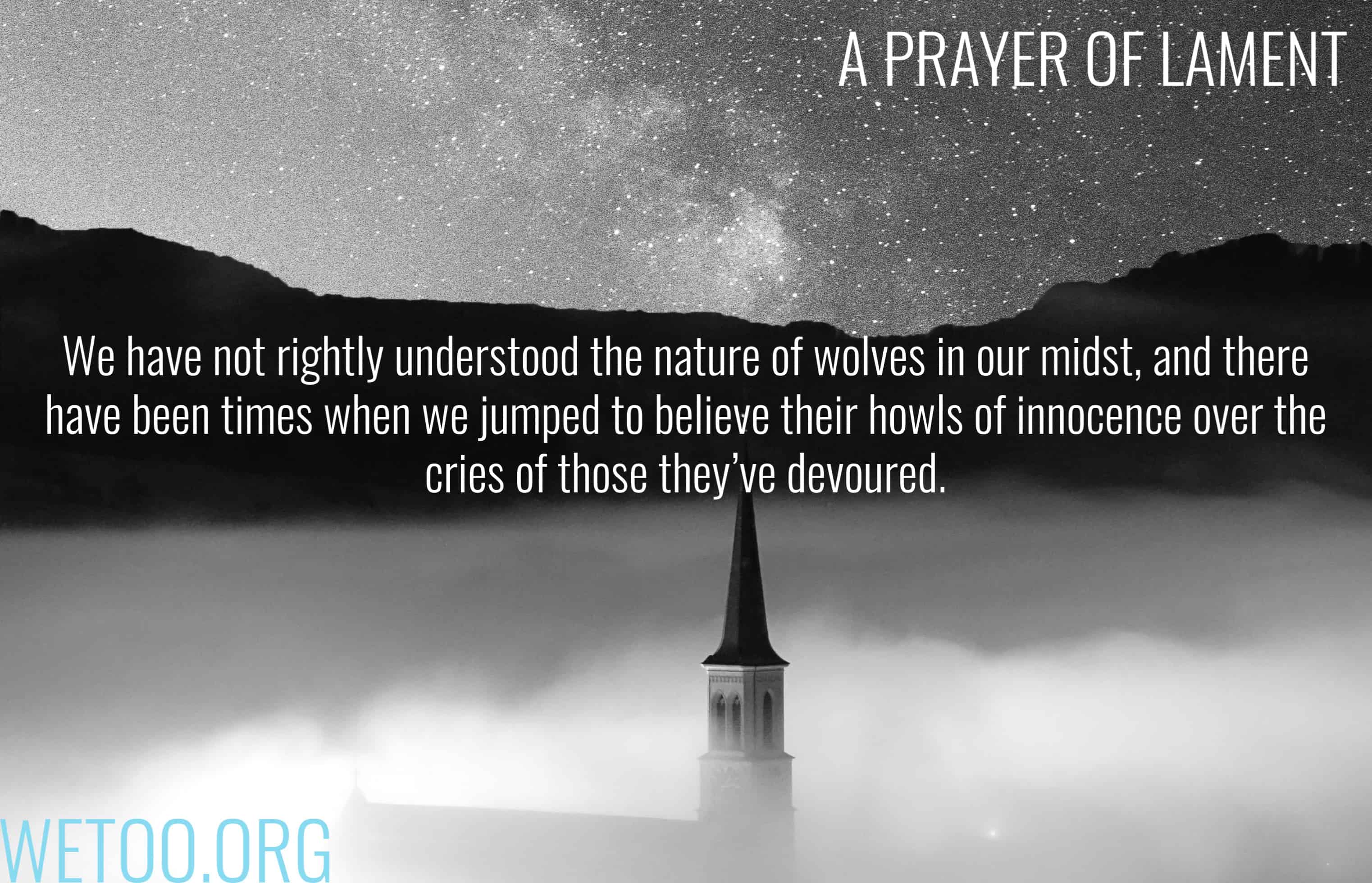 A Prayer of Lament and Repentance for Churches - We Too